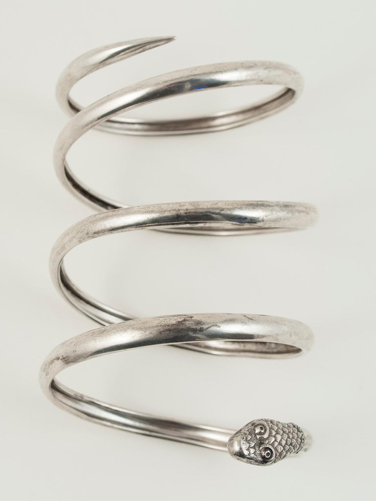 Late 19th Century Victorian Silver Snake Bracelet at 1stDibs | silver ...