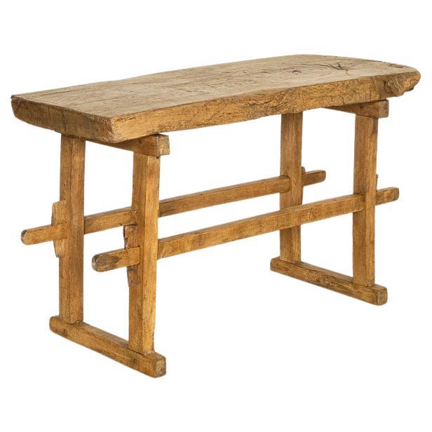 Vintage Carpenters Workbench Work Table Rustic Console Table For Sale ...