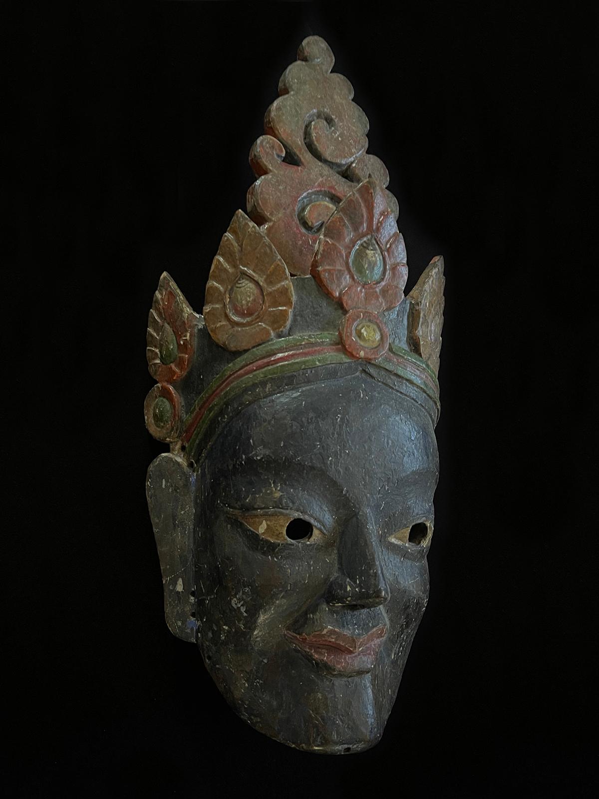 Late 19th-Early 20th Century Buddhist Mask, Highlands of Ladakh For ...