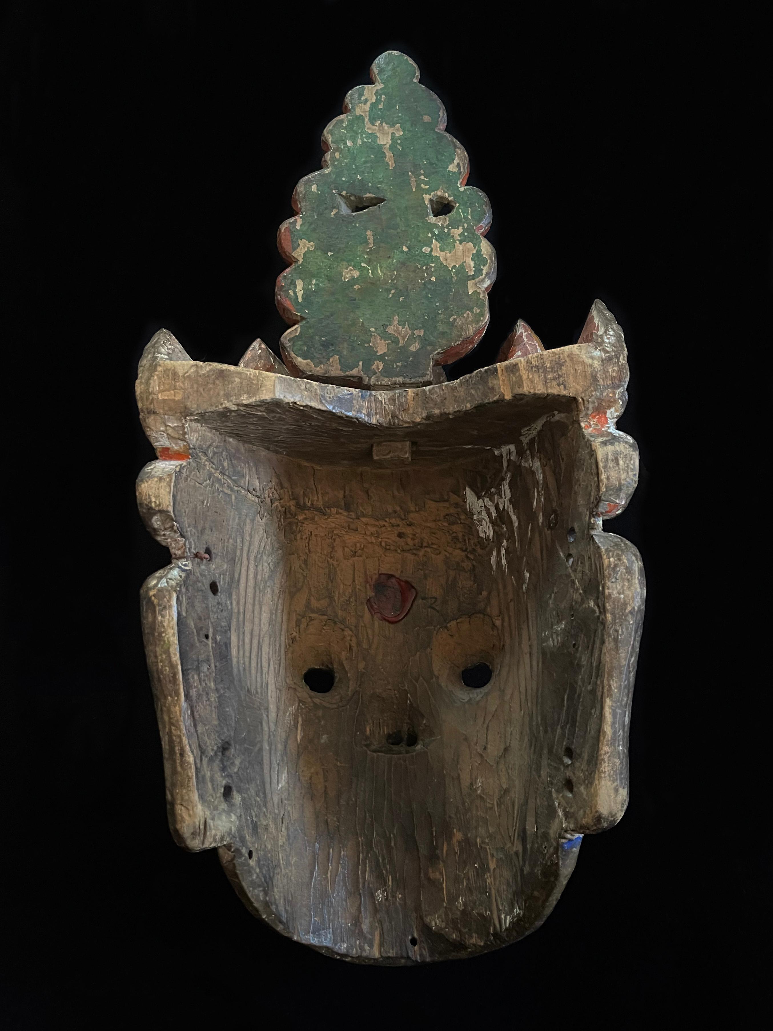 Late 19th-Early 20th Century Buddhist Mask, Highlands of Ladakh For ...