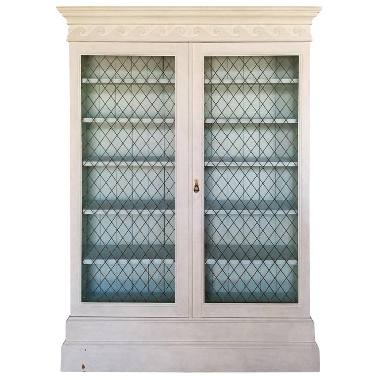 Late 19th-Early 20th Century George III Style Pine Bookcase, Vitruvian ...