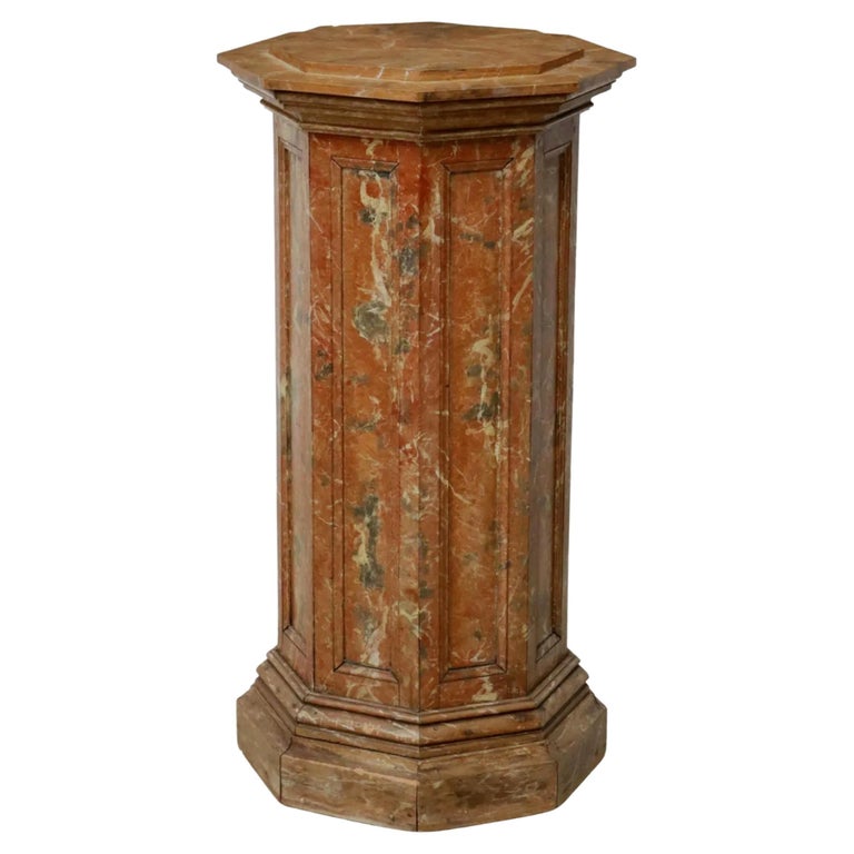 Late 19th/Early 20th Century Italian Neo-classical Marbleized Wood ...