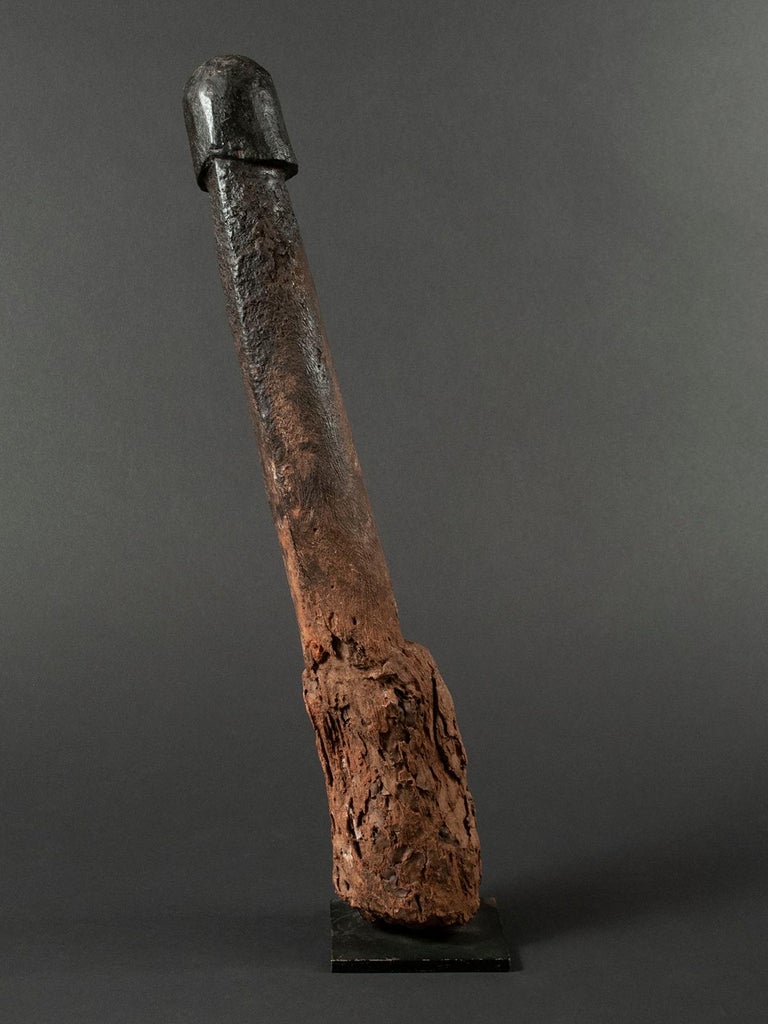 Late 19th-Early 20th Century Wood Legba Phallus, Fon People, West ...