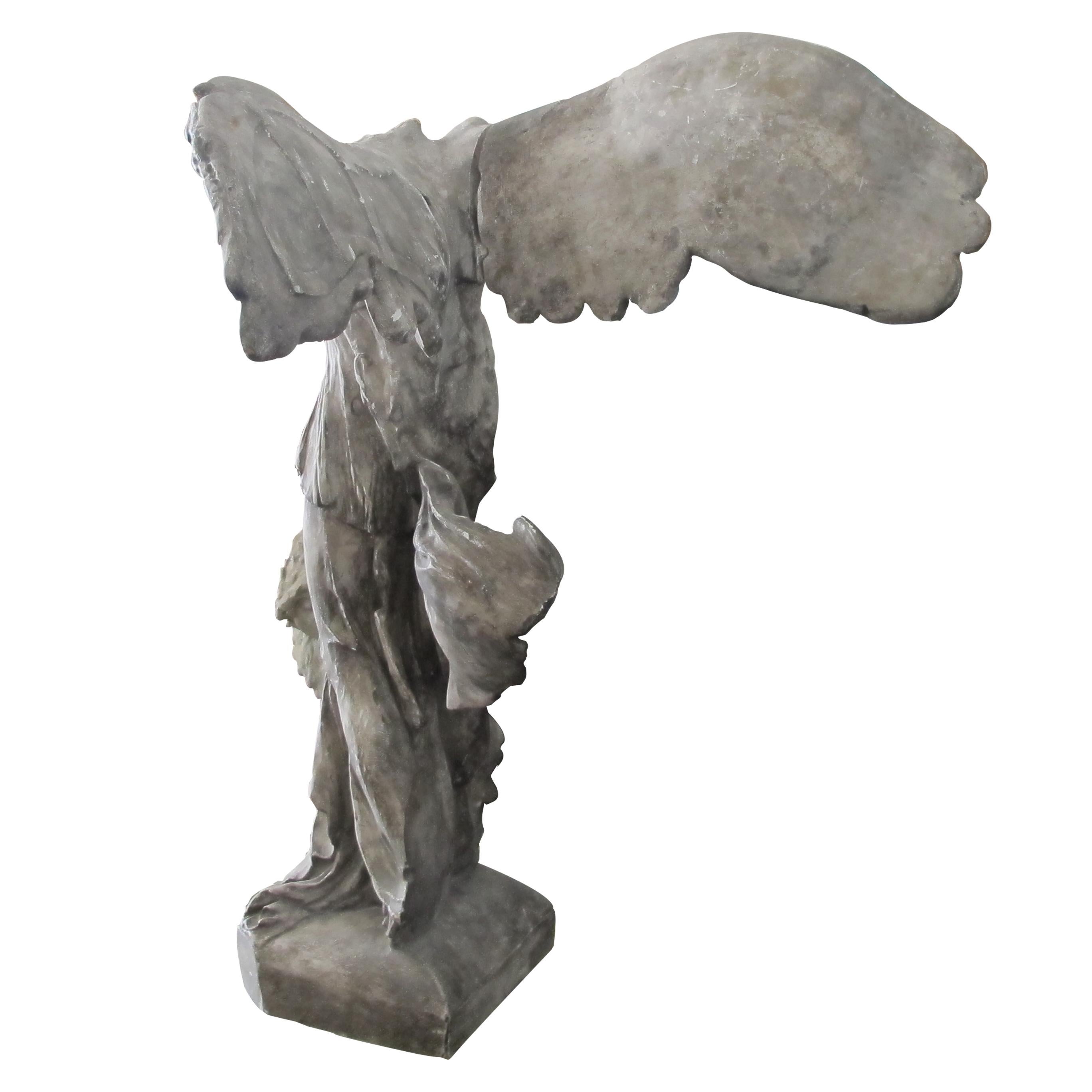 Late 19th French Century Nike Goddess of Victory Plaster Statue of ...