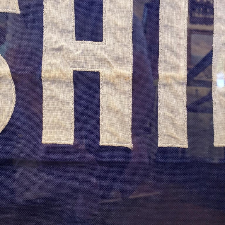 Large Late 19th or Early 20 Century Hand Made Woolen Naval Flag For ...