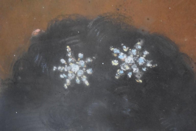 Late 19th Pastel Portrait Young Spanish Woman by Bernard Perot For Sale ...