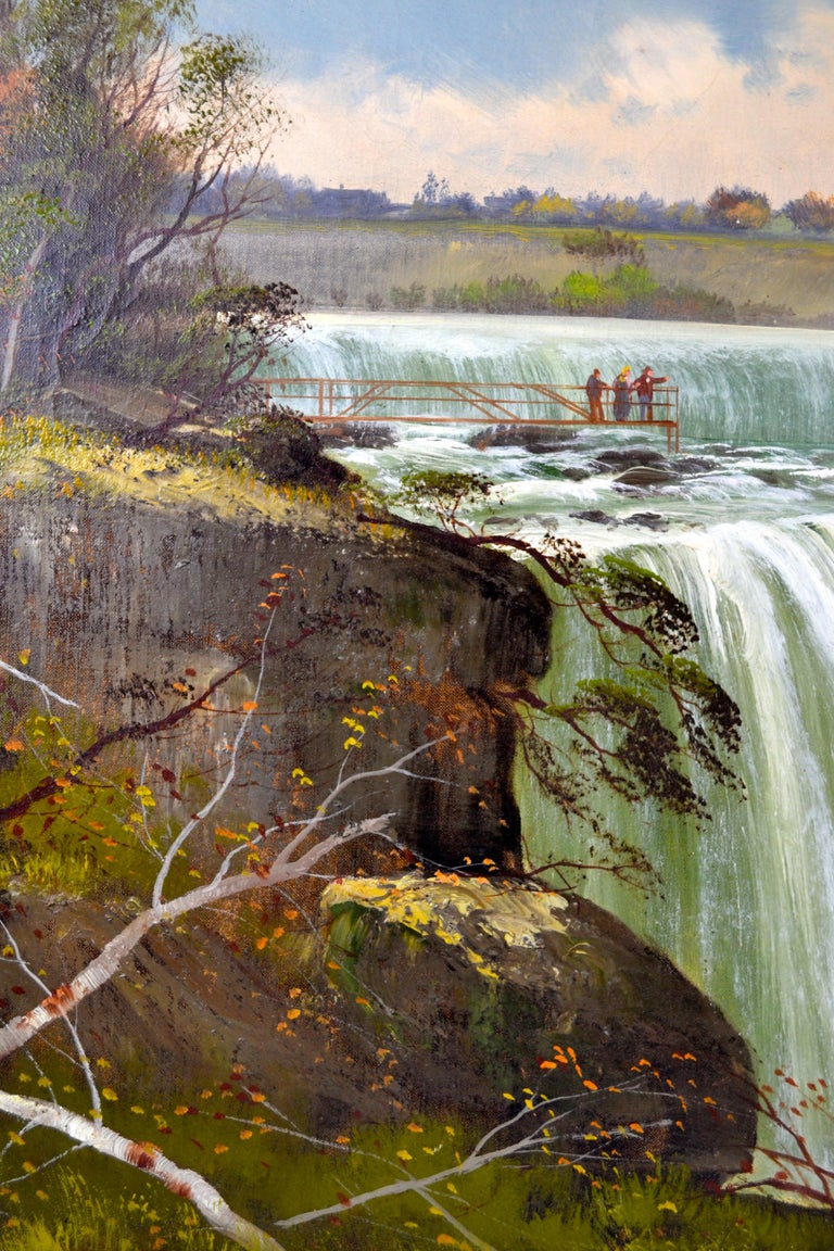 Late 19th Century American Oil Painting of Niagara Falls For Sale at ...