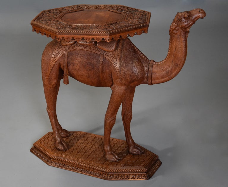 Late 19thc Anglo Indian Hardwood Camel Table of Superb Quality and Good ...