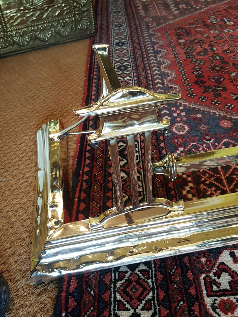 Late 19th Century Brass Fender For Sale at 1stDibs