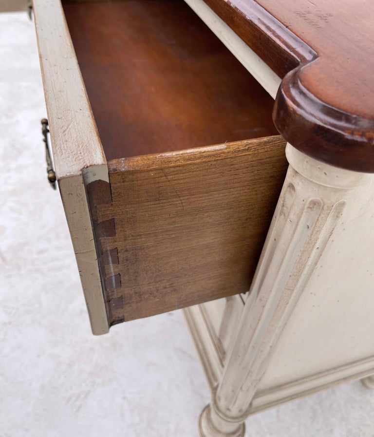 Late 20th-C. Custom French Neo-Classical Style Painted Chests / Side ...