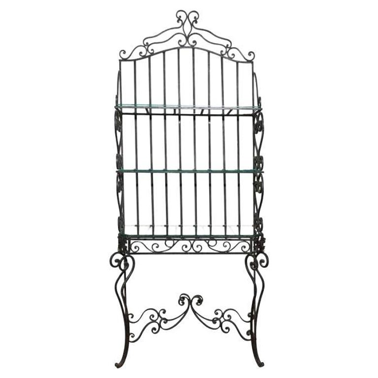 Late 20th C. French Boulangerie Iron Scroll Stand/ Rack For Sale at 1stDibs