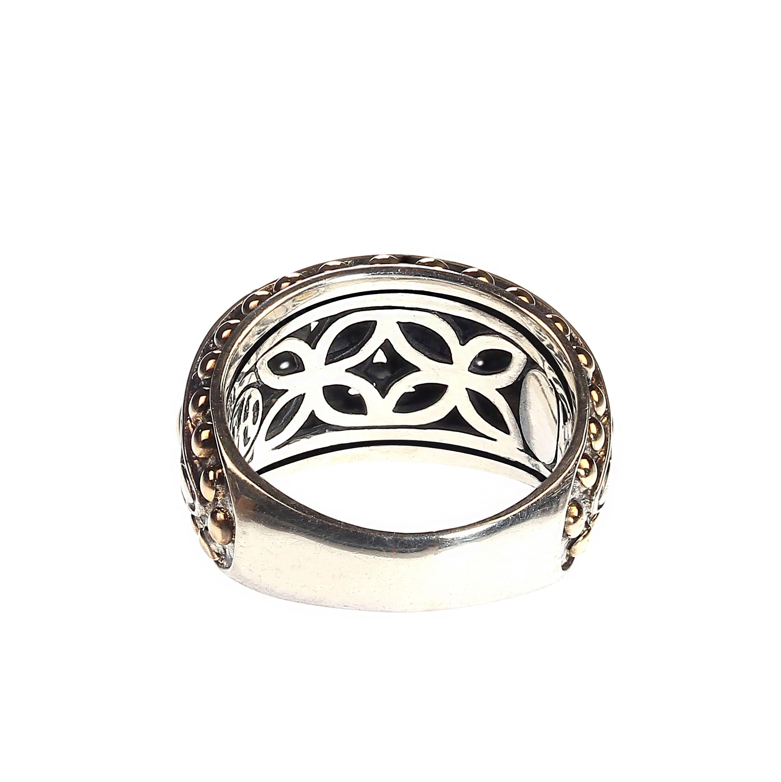 Late 20th Century John Hardy Sterling Silver and 18k Gold Ring For Sale ...