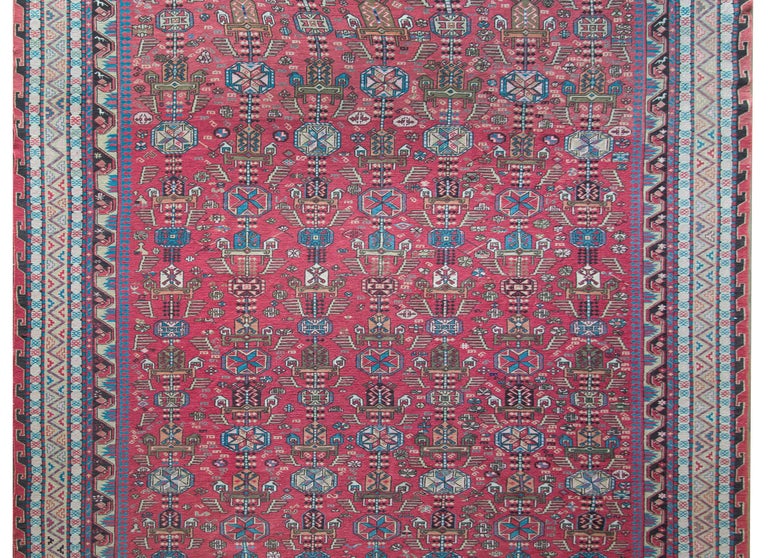 Late 20th Century Azerbaijani Sumac Rug For Sale at 1stDibs