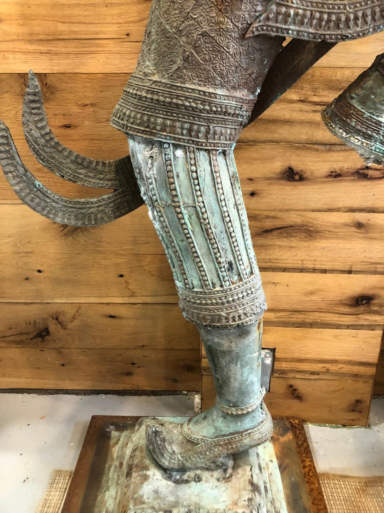 Late 20th Century Bronze Hindu Goddess of Protection For Sale at ...