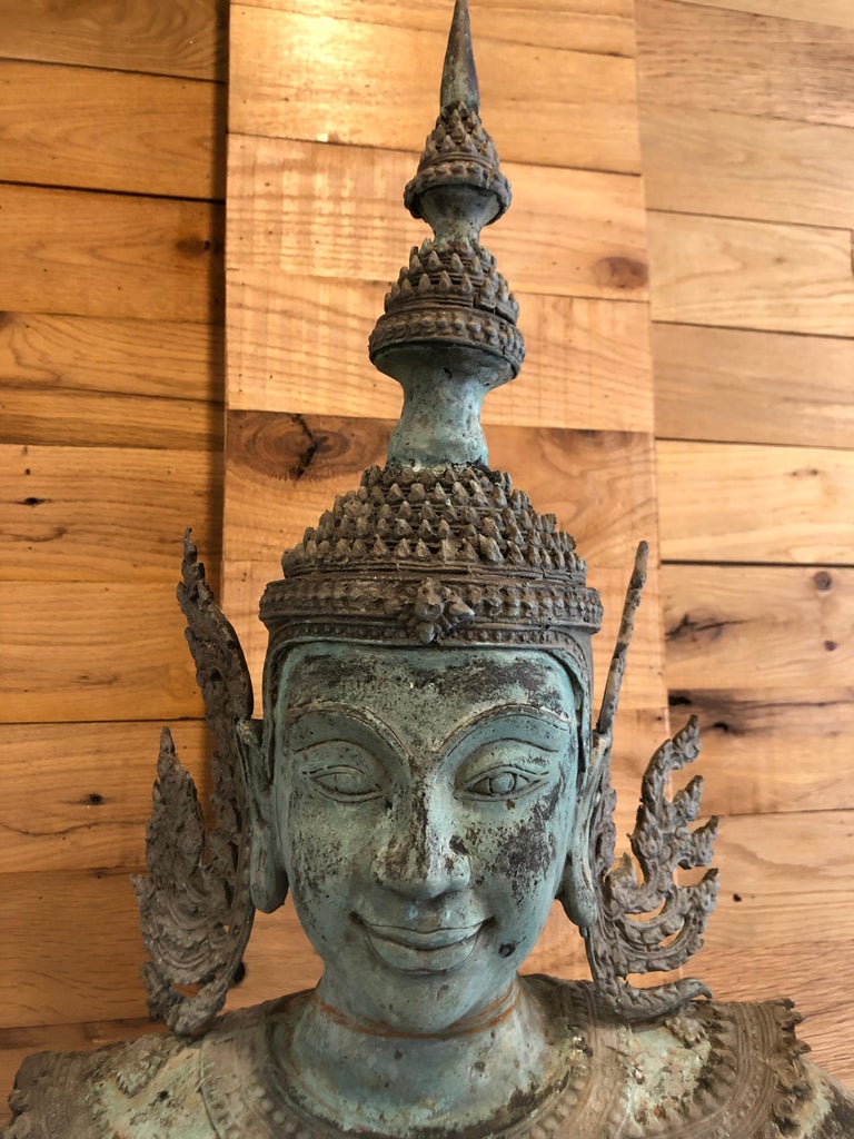 Late 20th Century Bronze Hindu Goddess of Protection For Sale at ...