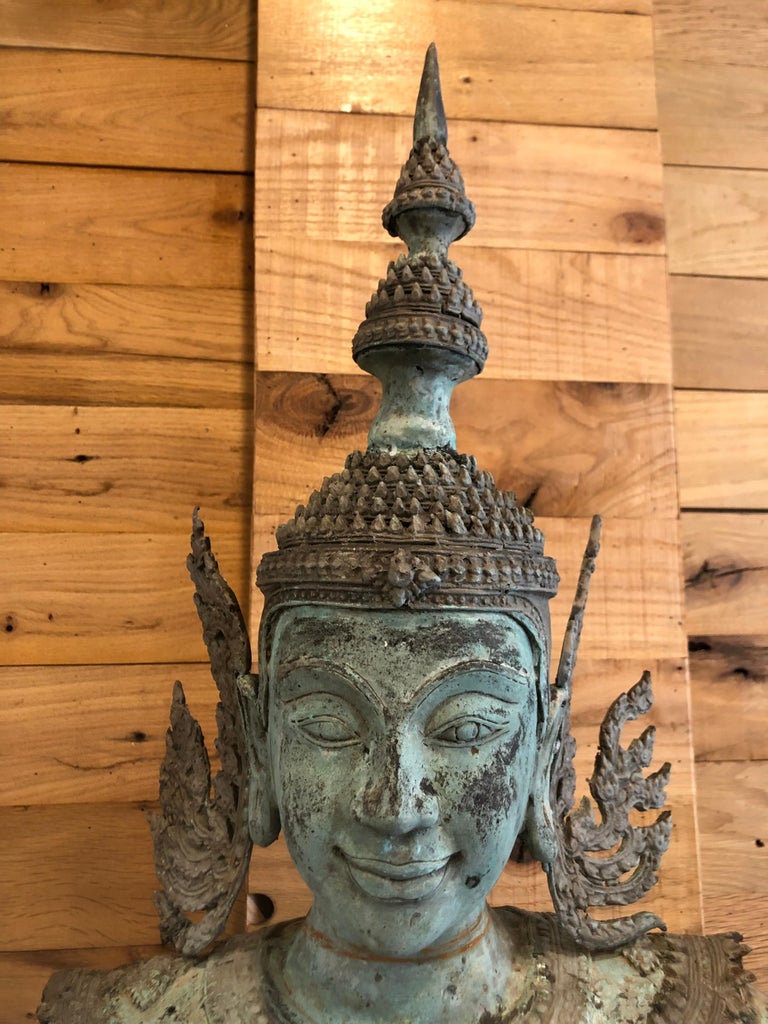 Late 20th Century Bronze Hindu Goddess of Protection For Sale at ...