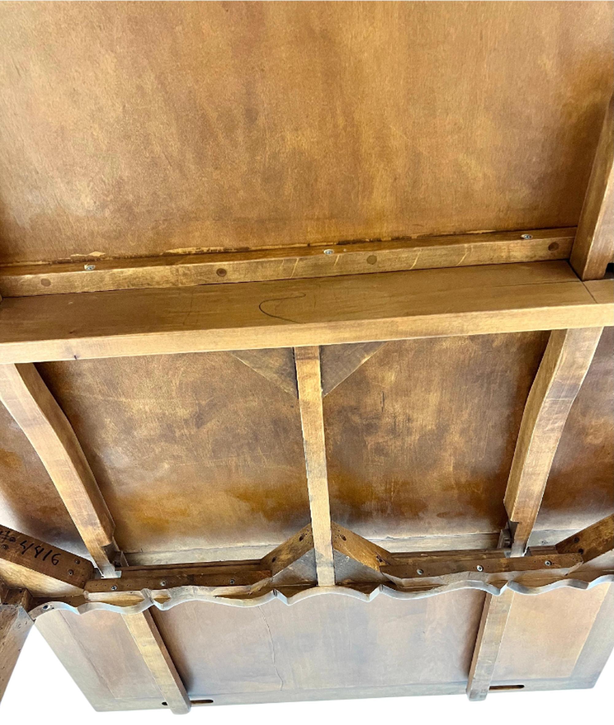 Late 20th Century Distressed Wood French Country Parquetry Drawtop ...