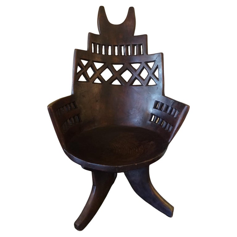 Late 20th Century Ethiopian Jimma Chair at 1stDibs