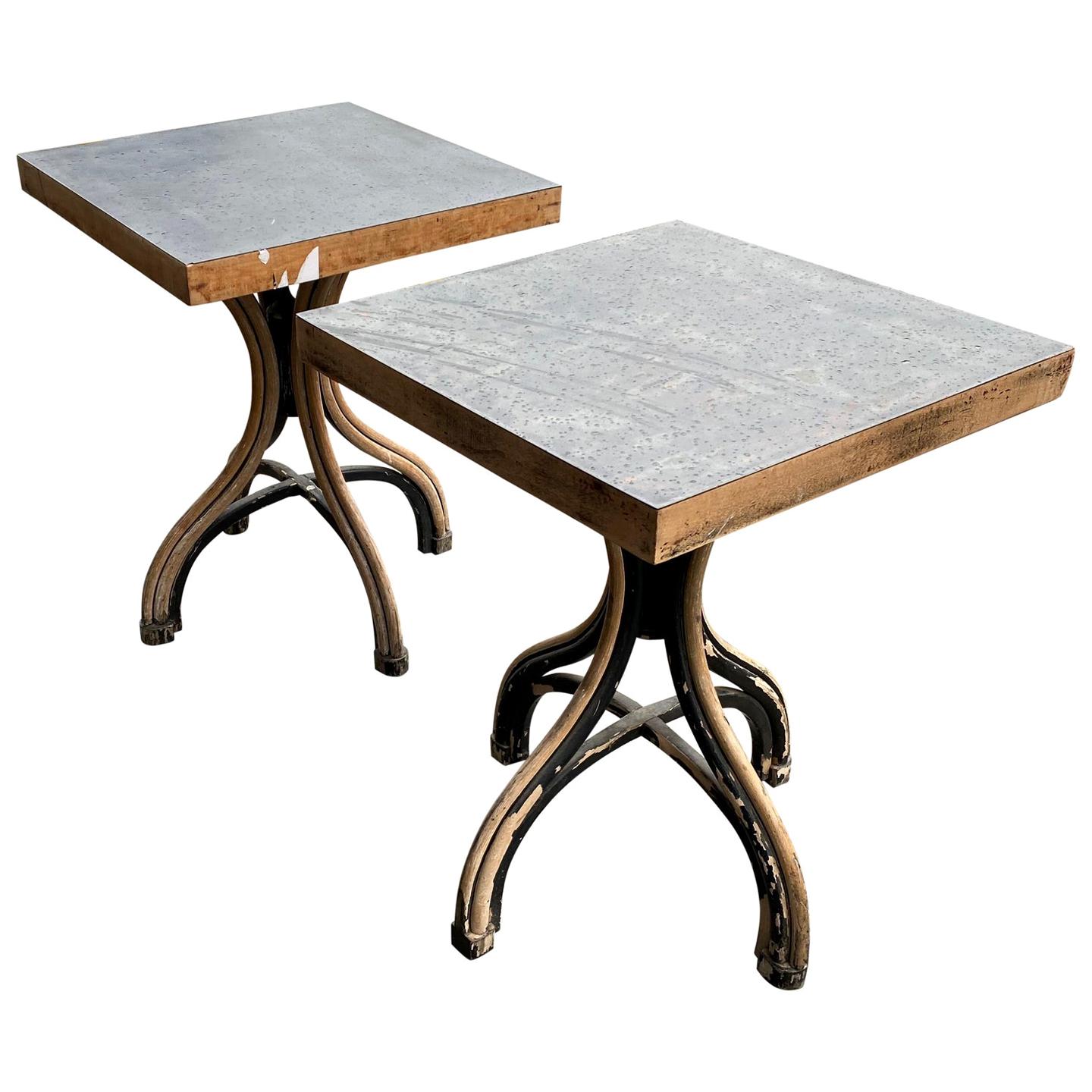 Mid-20th Century French Decorative Stack-Book Side Table on Wheels at ...