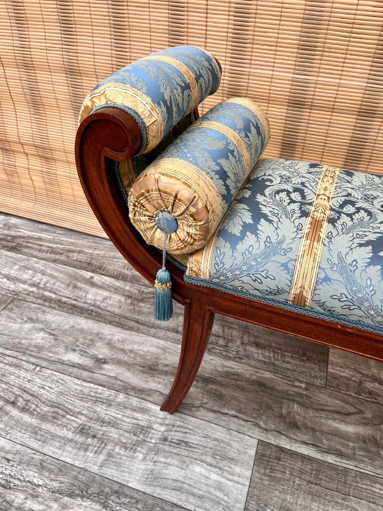 Late 20th Century Hollywood Regency / Neoclassical Style Window Benches ...