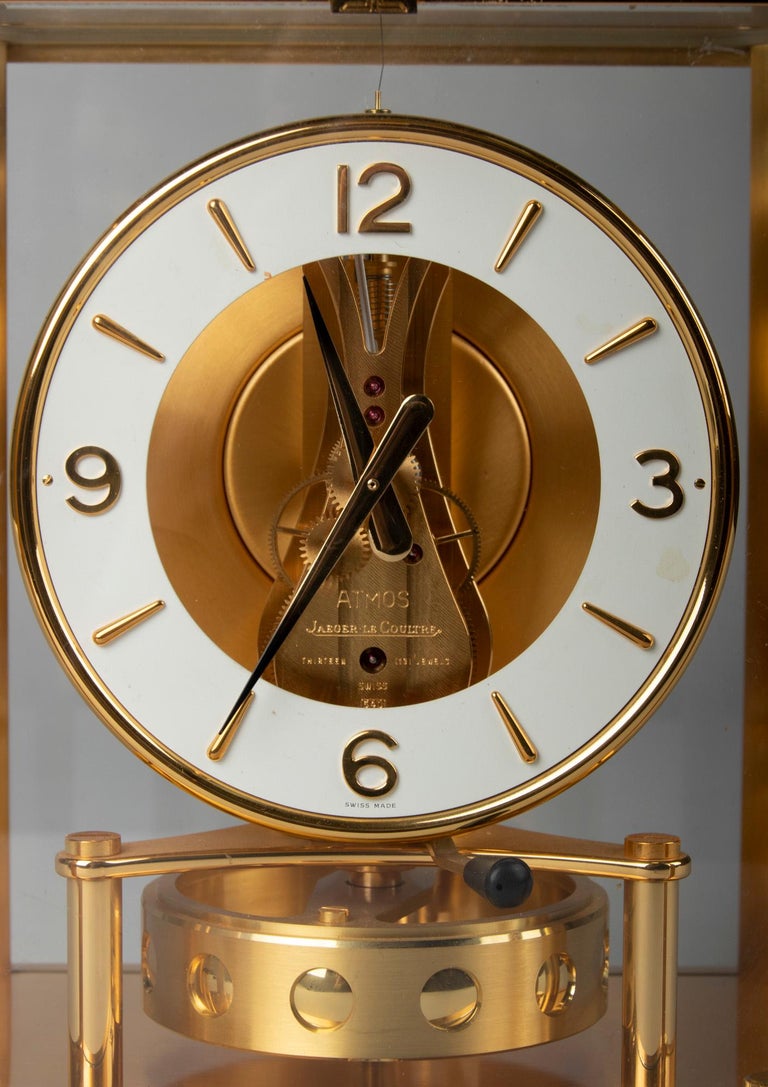 Late 20th Century Jaeger Lecoultre ATMOS 540 Elysee Mantle Clock at ...