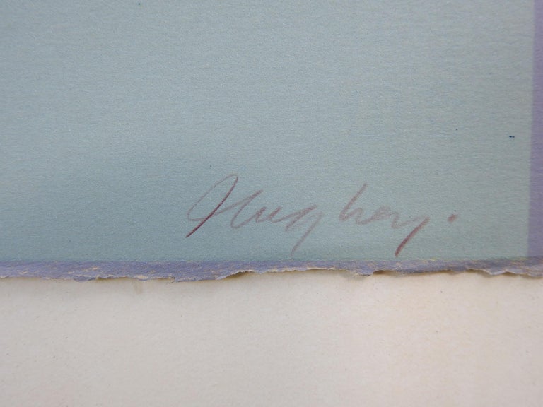 Vintage Expressionist Kirk Hughey Horse and Rider Lithograph For Sale ...