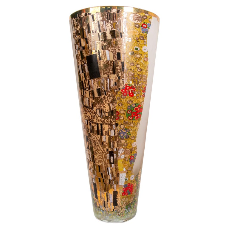 Late 20th Century Large Goebel Vase in Porcelain with Gustav Klimt ...
