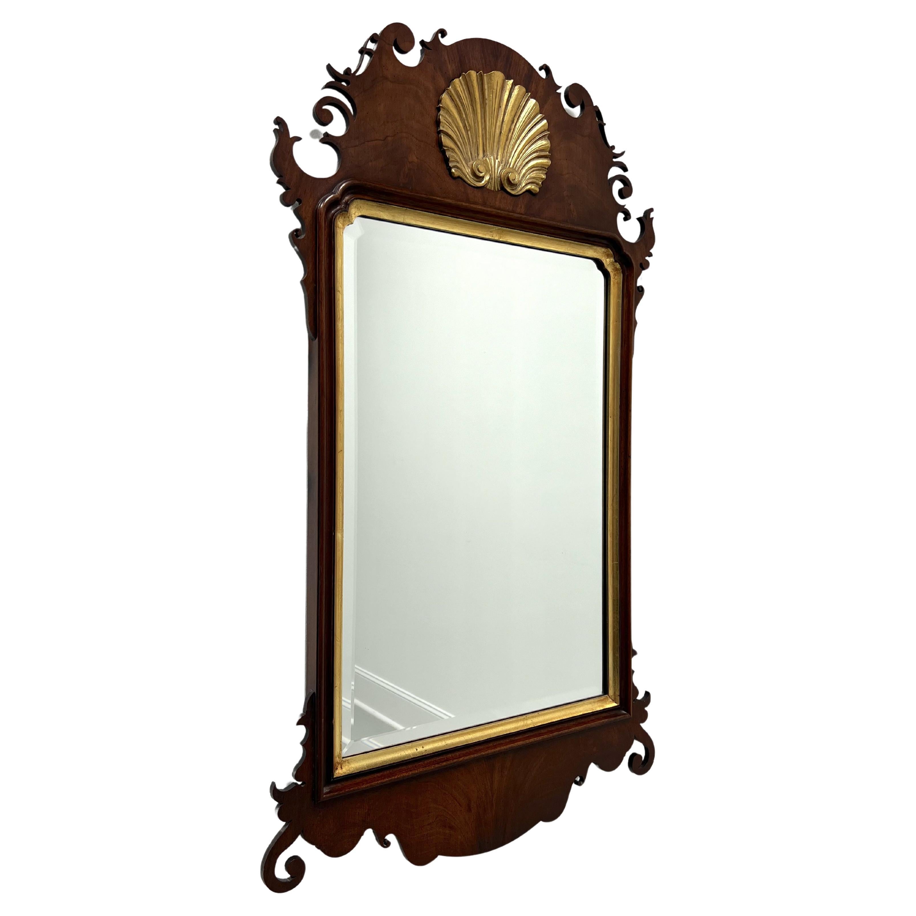 Late 20th Century Mahogany Chippendale Beveled Wall Mirror For Sale at ...
