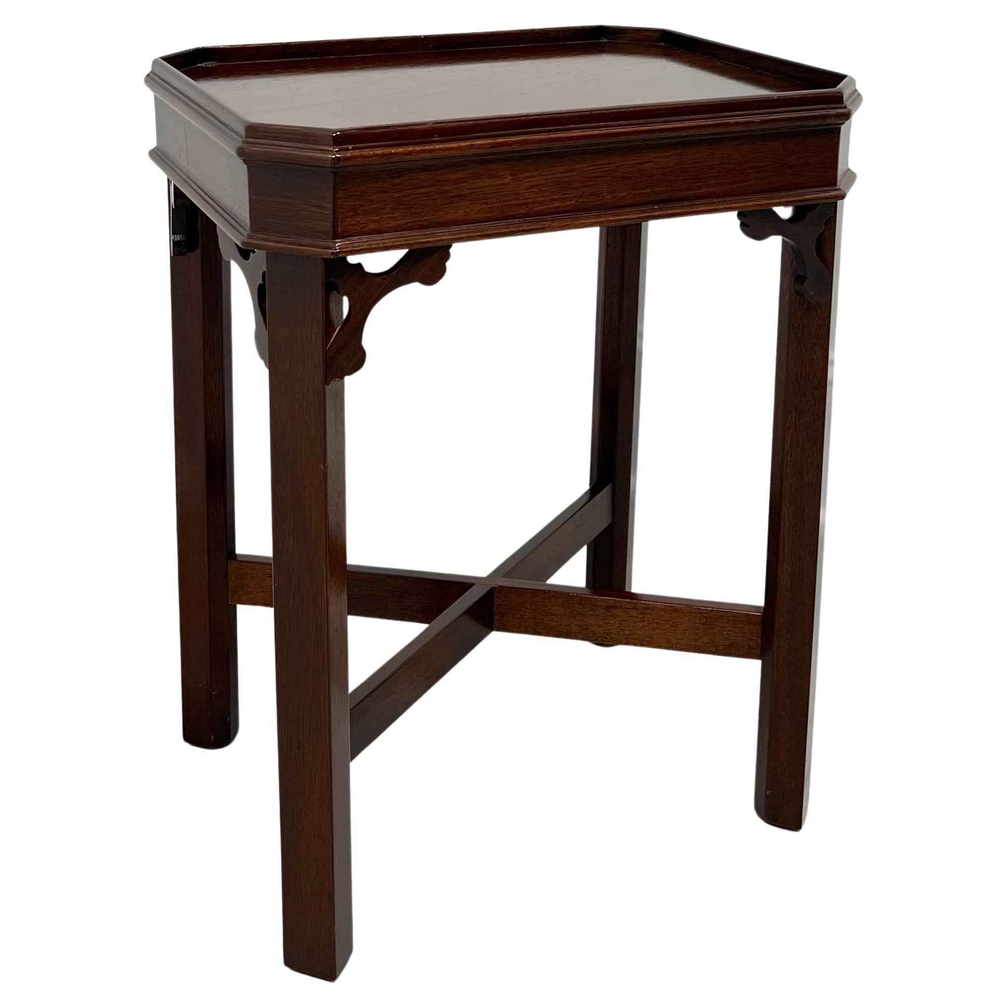 Lane Furniture Co. Chippendale Style Carved Mahogany Side Table, 20th ...
