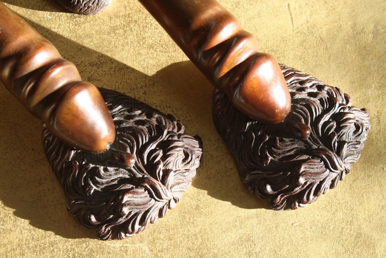 Late 20th Century Pair of Large Curios Bronze Phallic Door Pulls ...