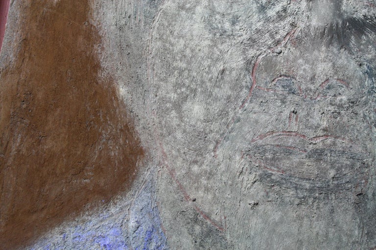 Late 20th Century Susan Jayne Hocking Pigment Painting Portrait, 1997 ...