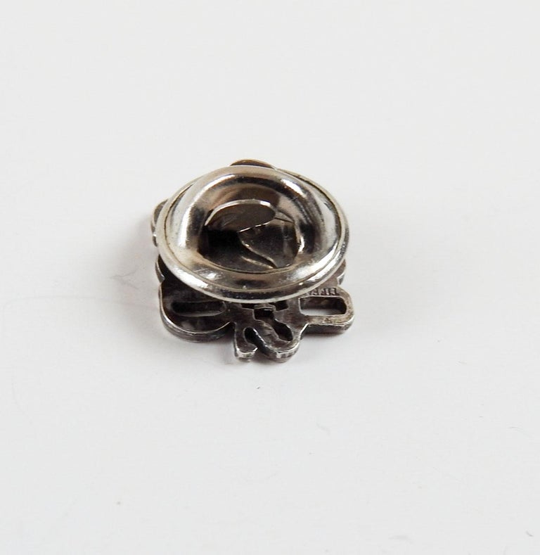 Late 20th Century Tiffany Sterling Silver God Loves You Lapel Tie Pin ...