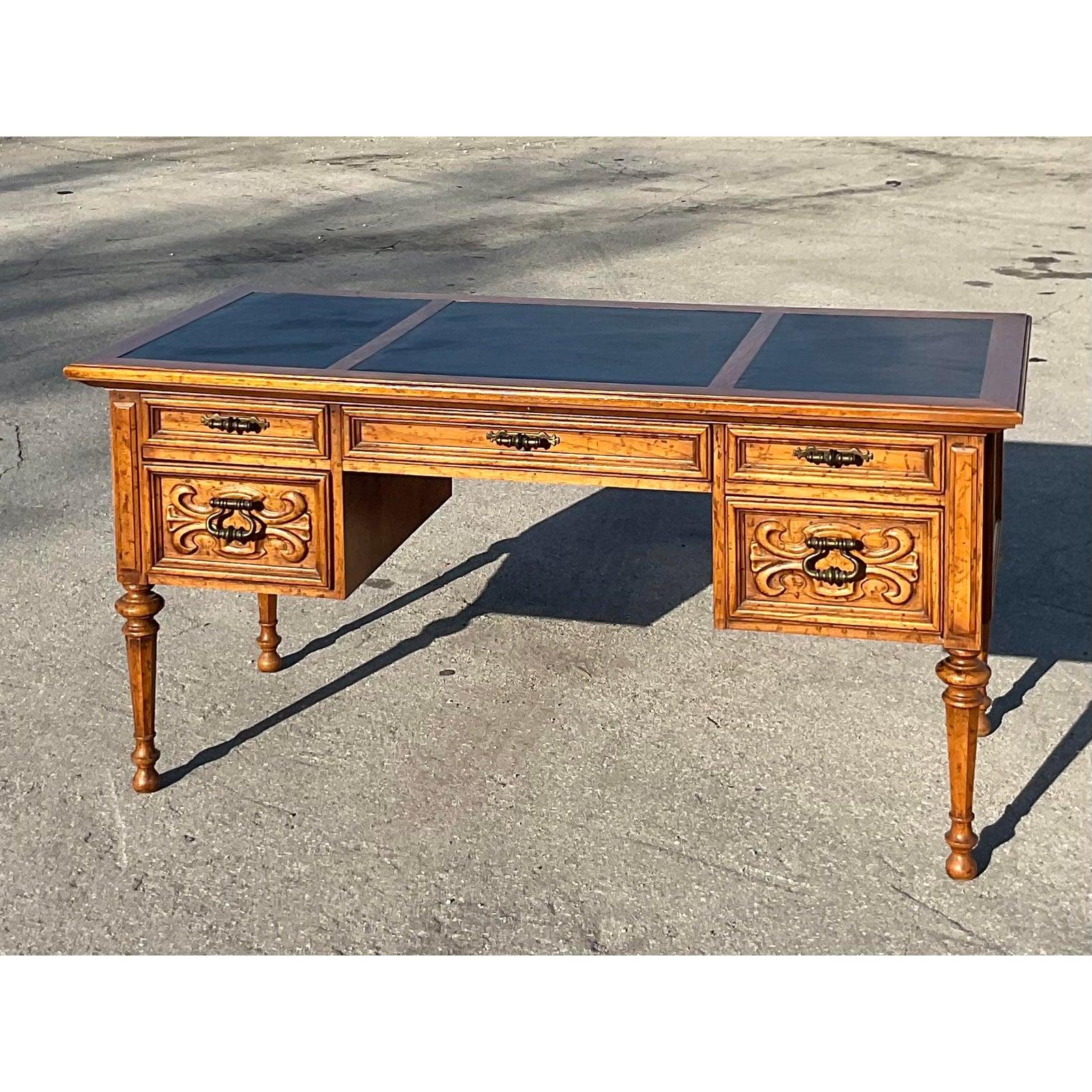 Late 20th Century Vintage Boho Drexel Writing Desk For Sale at 1stDibs ...