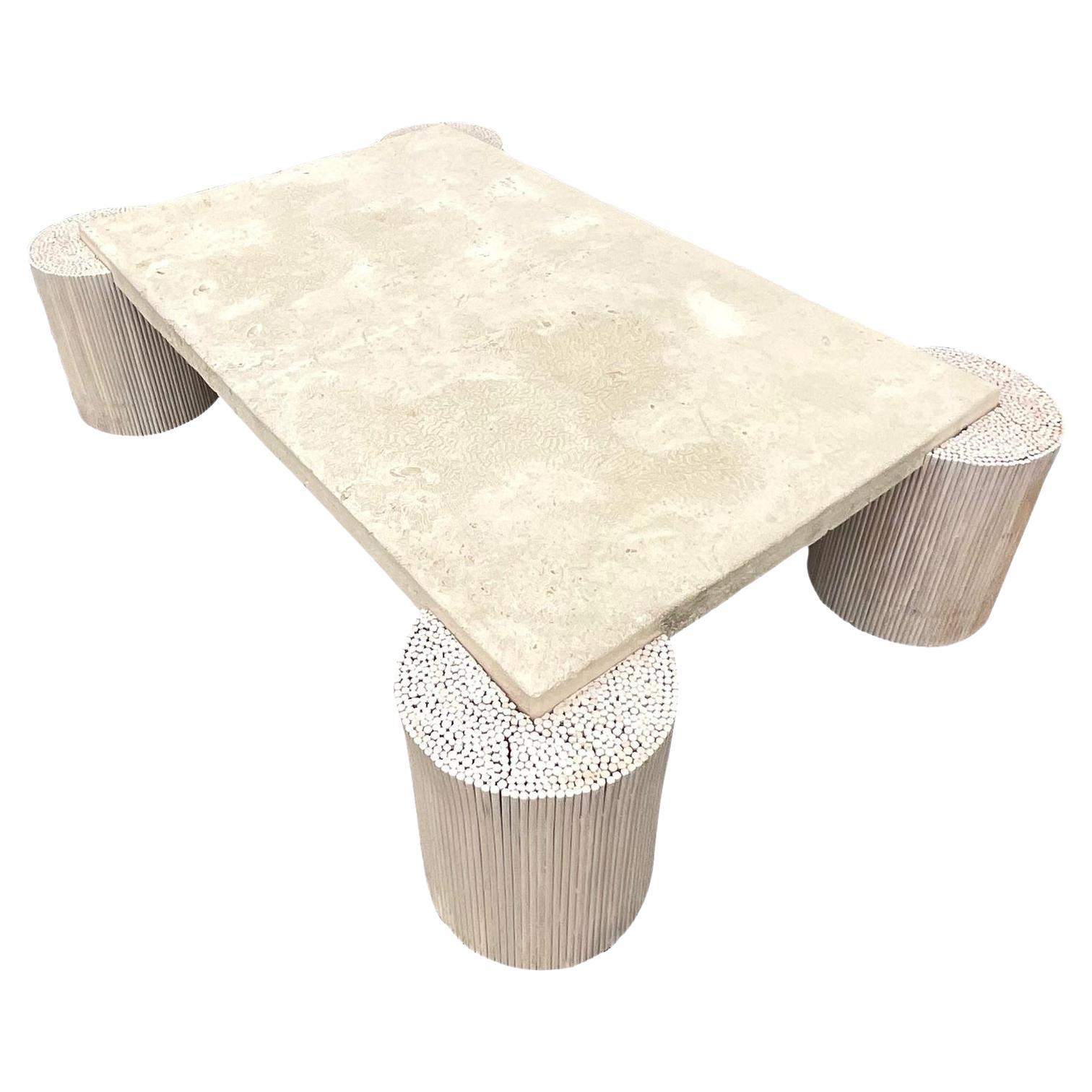 Plaster Tables - 643 For Sale at 1stDibs | white plaster dining table ...