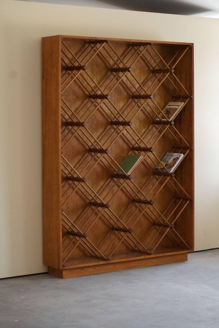 Late 20th Century Vintage Scandinavian Wine Rack in Oak and Pine, Ca ...