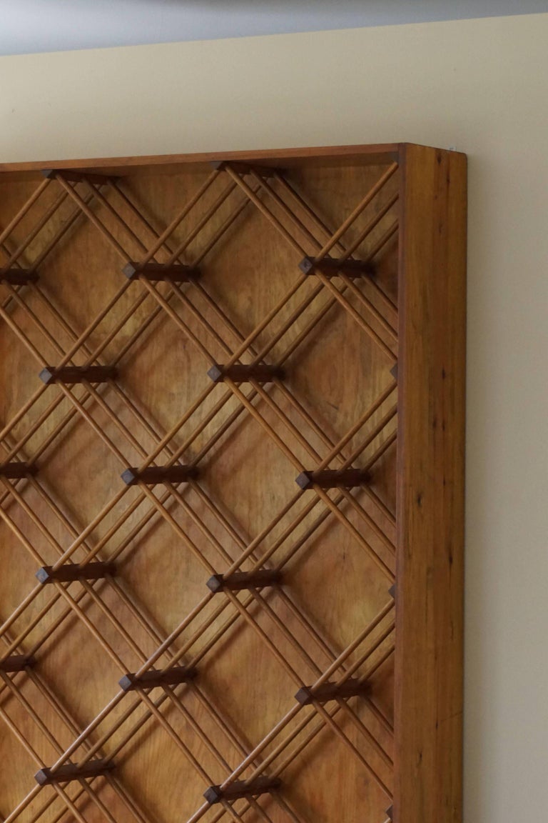 Late 20th Century Vintage Scandinavian Wine Rack in Oak and Pine, Ca ...