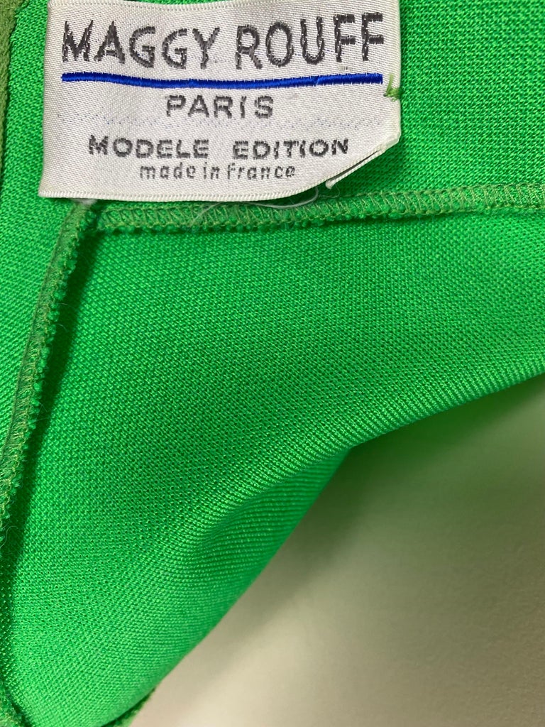 Late 60s vintage Maggy Rouff long trapeze dress For Sale at 1stDibs