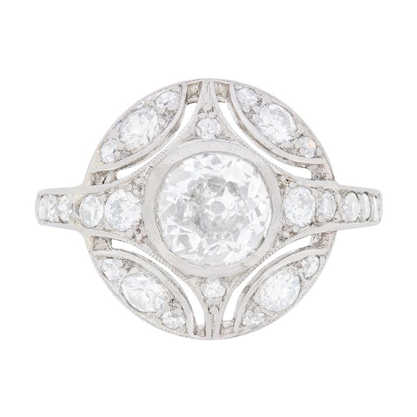 Chaumet Diamond Cluster Ring, French, circa 1935 For Sale at 1stDibs ...