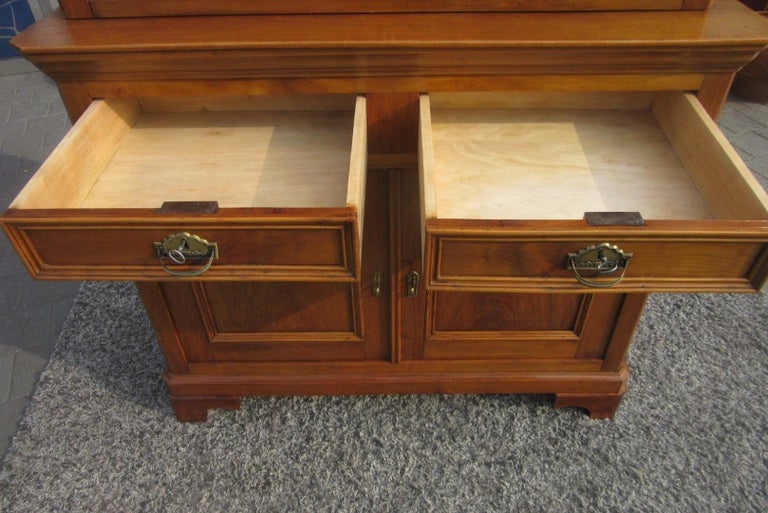 Late Biedermeier Kitchen Cabinet Cherry Wood, 1870s For Sale at 1stDibs