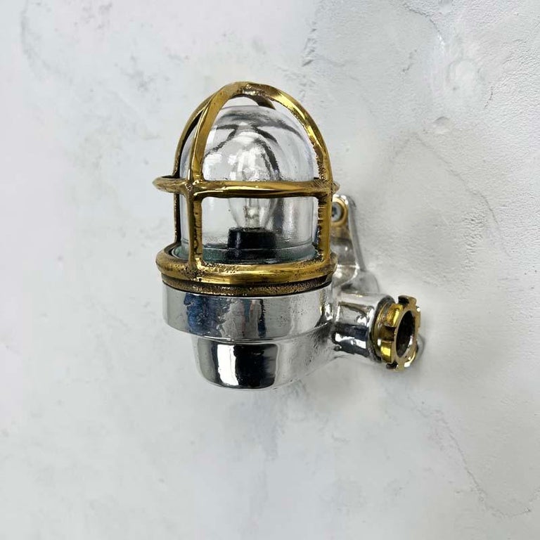Small Late Century Japanese Industrial Aluminium and Brass Cage 90 ...