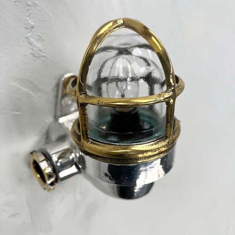 Small Late Century Japanese Industrial Aluminium and Brass Cage 90 ...