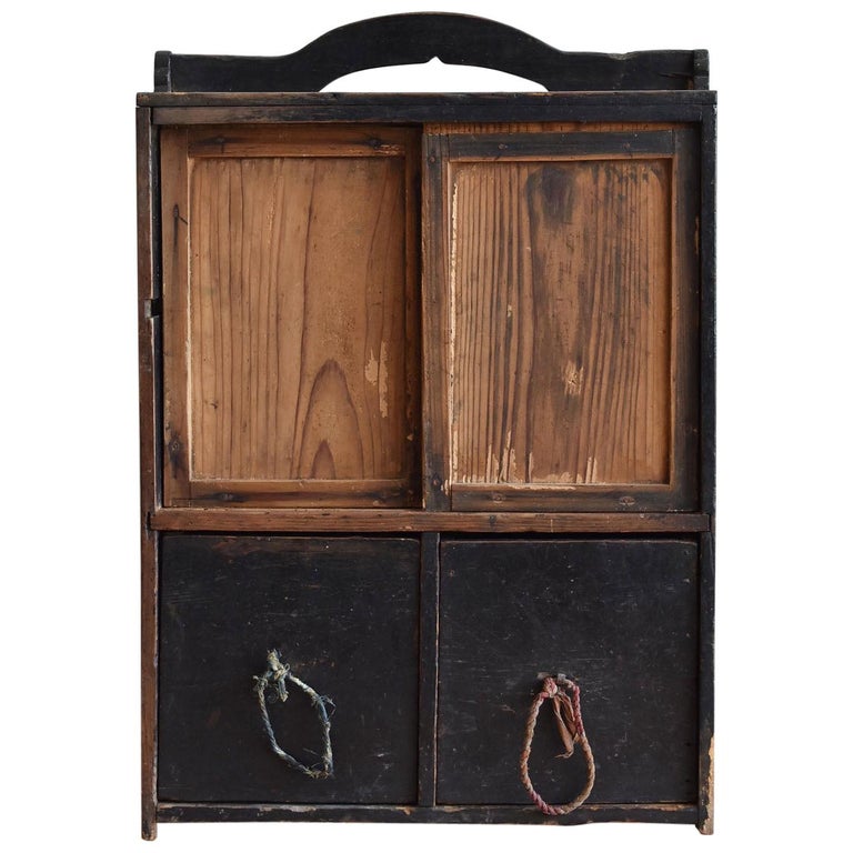 Late Edo Period-Meiji Period Japanese Old Storage Box /Small Antique ...