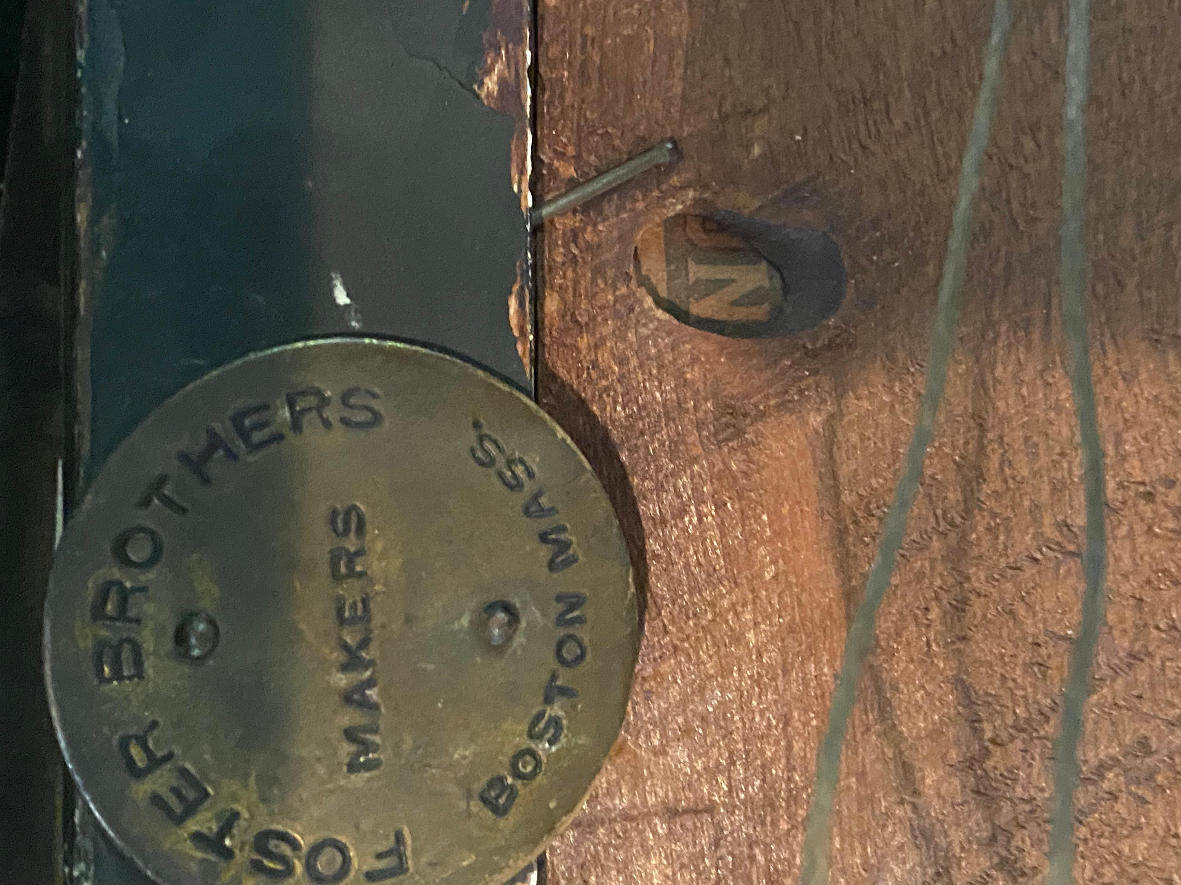 Late Federal Split Baluster Mirror, Foster Bros, Boston 19th C For Sale ...