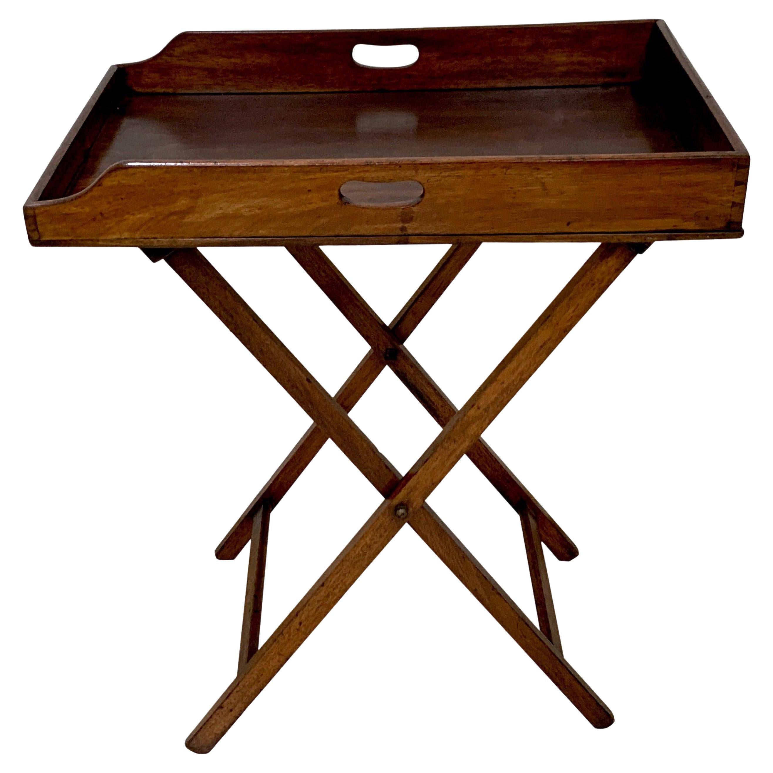 Georgian Mahogany Butler's Table on Stand at 1stDibs