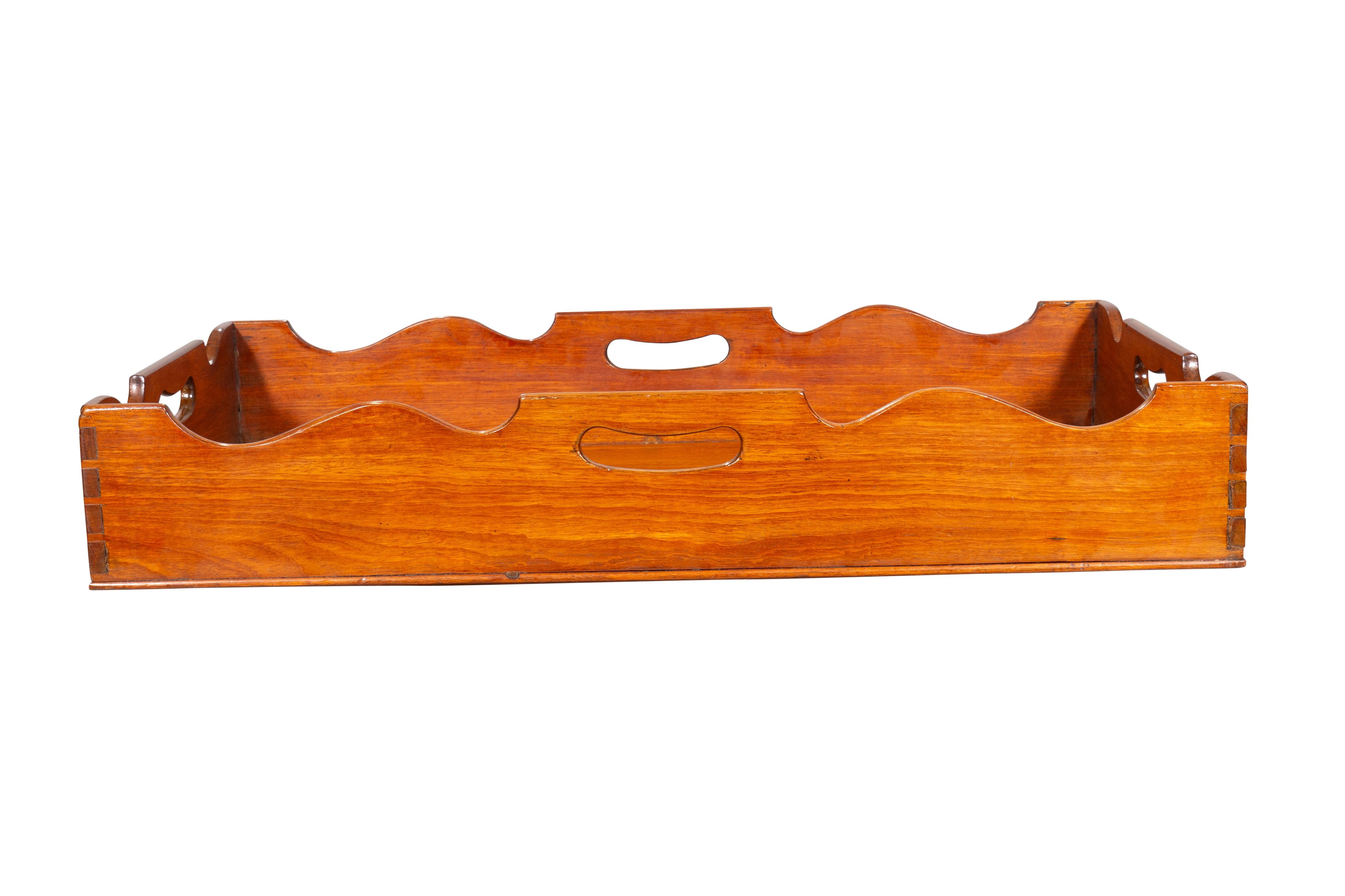 Late Georgian Mahogany Tray For Sale at 1stDibs