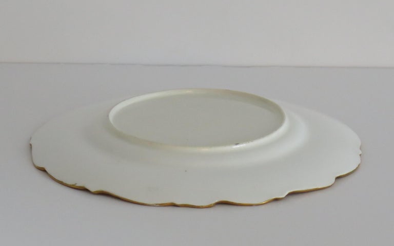 Late Georgian Porcelain Botanical Plate by H and R Daniel or S Alcock ...