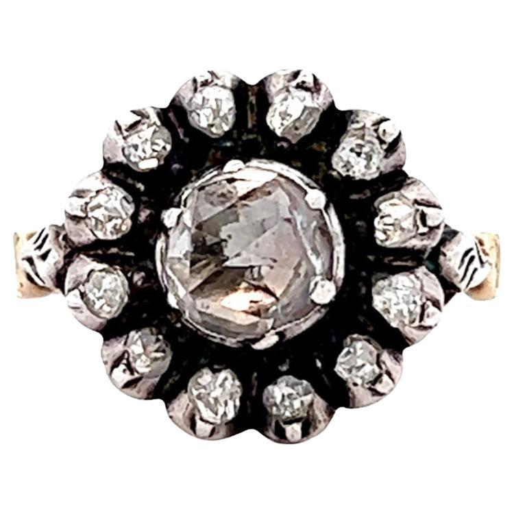 Antique Georgian Rose Cut Diamond Cluster Ring c1820 at 1stDibs ...