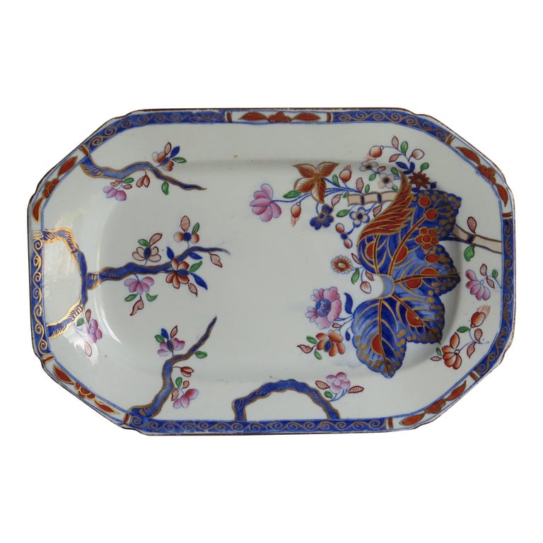 Late Georgian Spode Platter Ironstone Tobacco Leaf Pattern No. 2061 ...