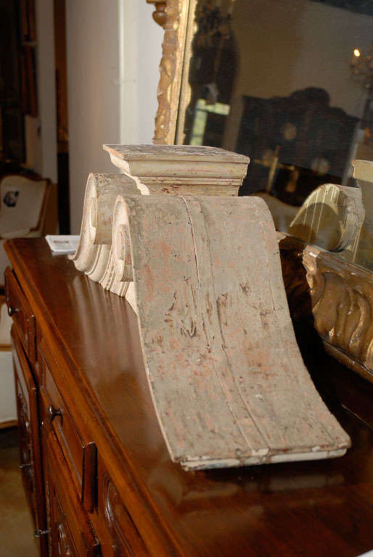 Late Georgian Swan's Neck Architectural Pediment at 1stDibs