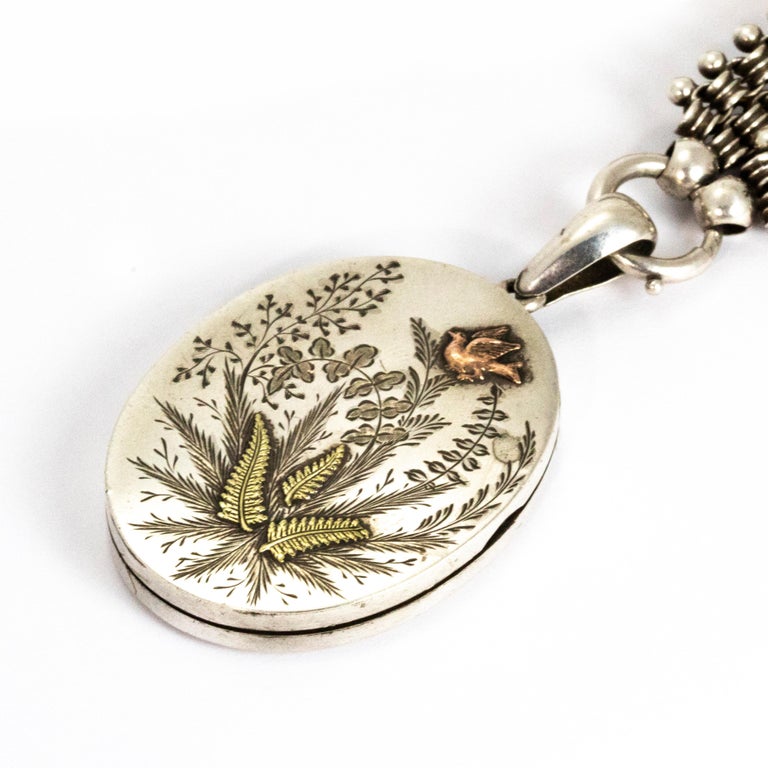 Late Victorian Aesthetic Movement Ornate Silver Locket at 1stDibs ...
